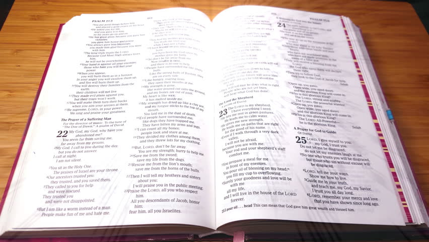 open holy bible living word revealed Stock Footage Video (100% Royalty ...