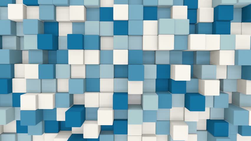 blue white 3d cubes computer generated Stock Footage Video (100% Royalty-free) 12910676 ...