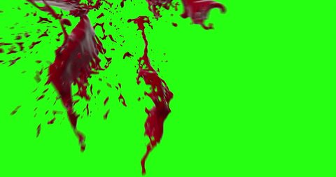 efecto cromático de la sangre salpicando: video de stock (totalmente libre de regalías ...