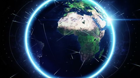 Vector Planet Earth Space Flickering Lights Stock Vector (Royalty Free ...