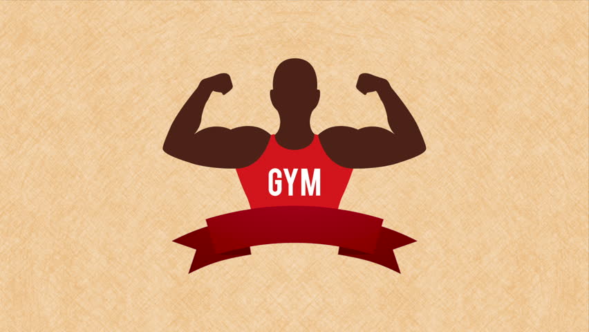 Gym Icon Design, Video Animation Stock Footage Video (100% Royalty-free ...