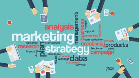 Marketing Strategy Cartoon Animation Keywords Business Stock Footage ...