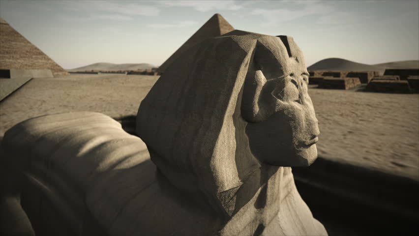 Animated Sphinx at the Giza Stock Footage Video (100% Royalty-free ...