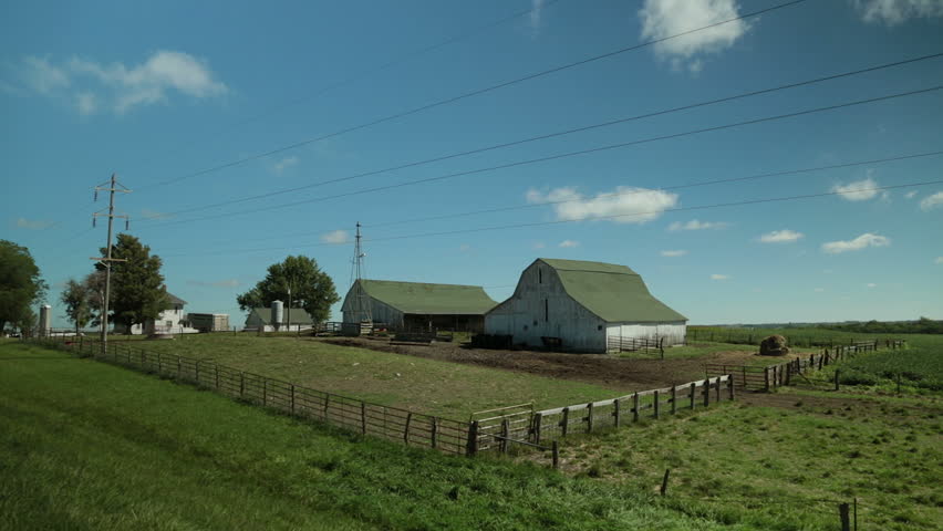 Historic Farm Buildings in Iowa, Stock Footage Video (100% Royalty-free ...