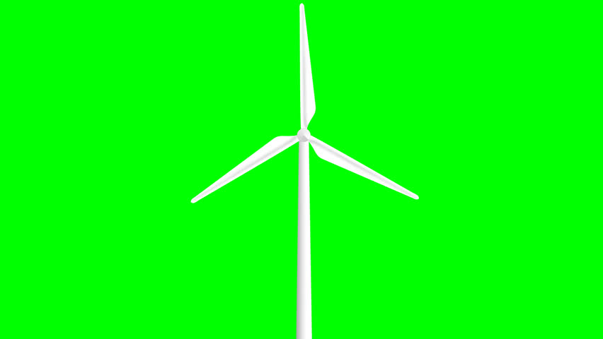 Animated Wind Turbine On a Stock Footage Video (100% Royalty-free ...