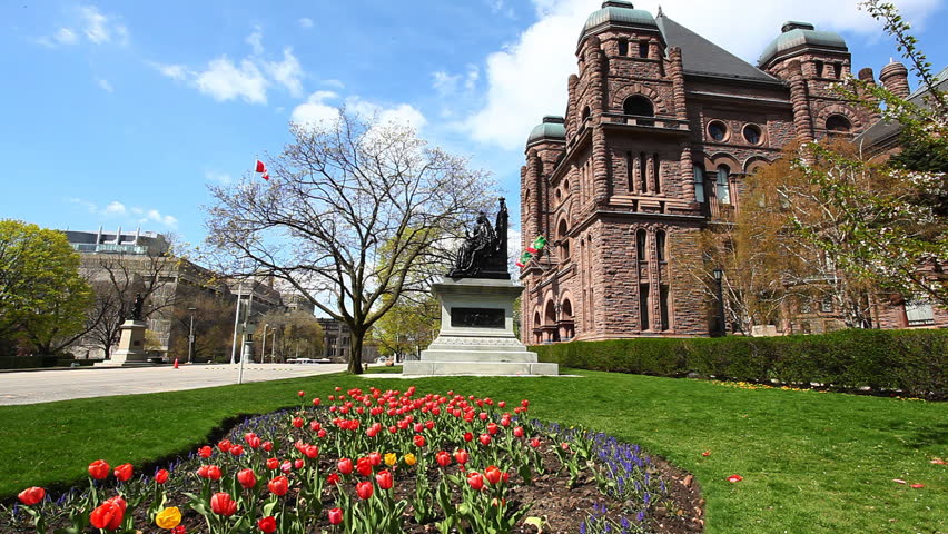 view queens park toronto flowers Stock Footage Video (100% Royalty-free ...