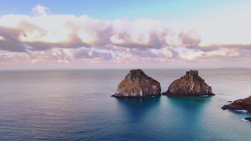 4k sunset on paradise beach brazilian Stock Footage Video (100% Royalty ...