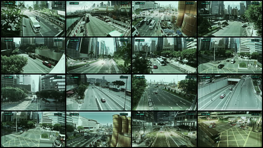 cctv camera monitoring vehicle highway roads Stock Footage Video (100% ...