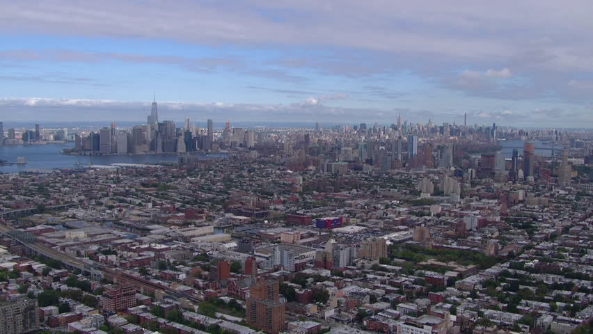 aerial birds eye view downtown brooklyn Stock Footage Video (100% ...