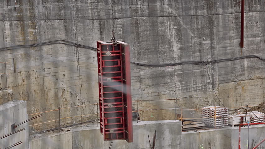 Mold for Columns of Concrete. Stock Footage Video (100% Royalty-free ...