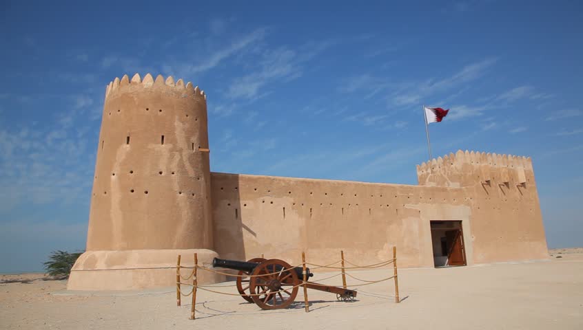 Historic Al Zubara Fort in Stock Footage Video (100% Royalty-free ...