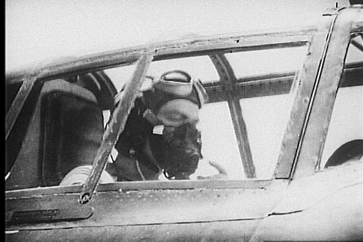 circa 1940s - pilot flying united Stock Footage Video (100% Royalty ...