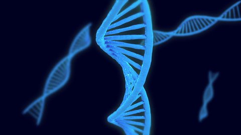 blue dna strand slow motion - Stock Footage Video (100% Royalty-free ...