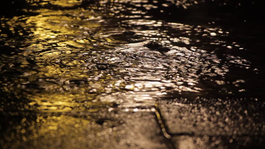 raindrop falling on ground Stock Footage Video (100% Royalty-free ...