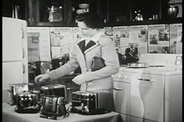 1940s electric household appliances such record Stock Footage Video ...