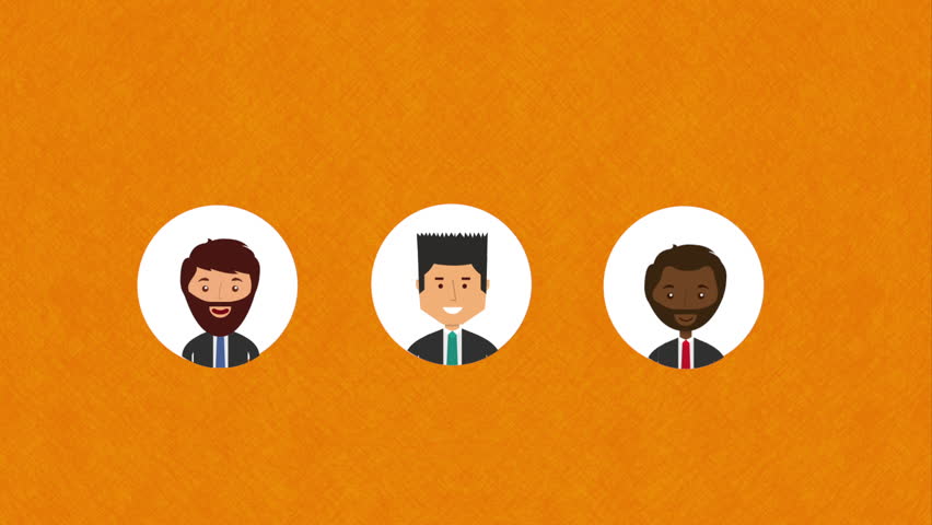 teamwork icon design video animation hd1080 Stock Footage Video (100% ...