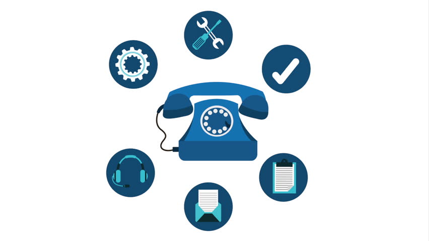 customer service icons video animation hd1080: Stockvideos ...