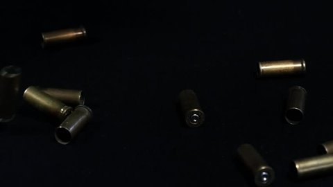 Bullet Shells Falling Slow Motion Stock Footage Video (100% Royalty ...