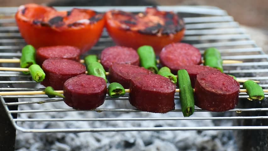 Turkish Sausage ( Sucuk ) Stock Footage Video (100% Royalty-free ...