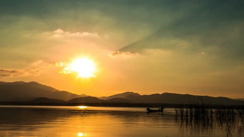 Natural Beauty Sunset Light Tropical Beach Stock Footage Video (100% ...