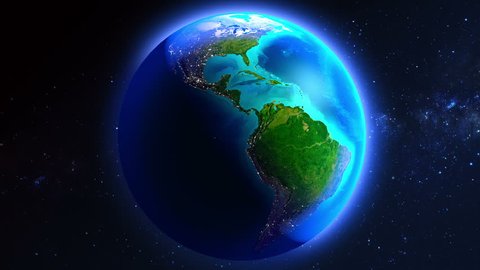 Rotación del planeta Tierra 360 grados: video de stock (totalmente ...