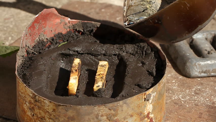 Closeup of Casting Lead in Stock Footage Video (100% Royalty-free ...