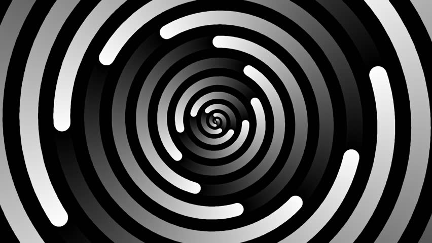 Swirling Hypnotic Spirals in Perfect Stock Footage Video (100% Royalty ...