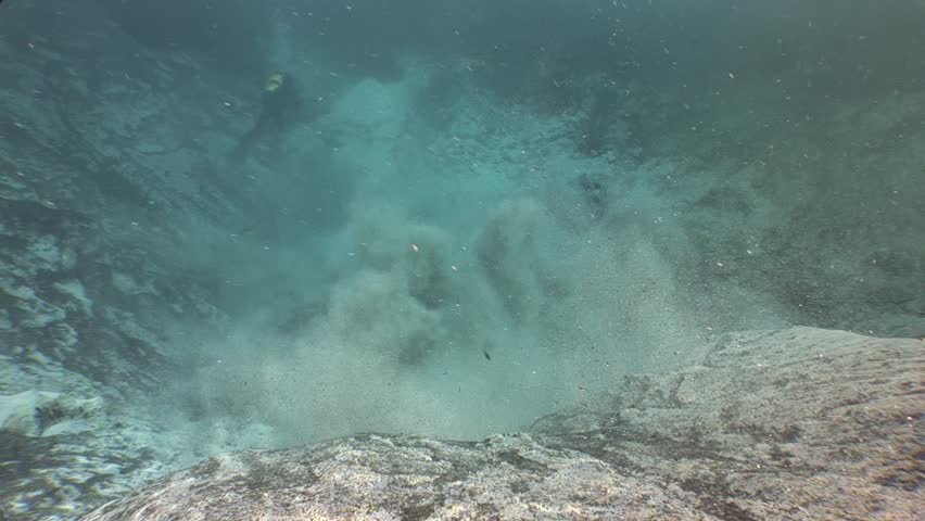 Spring Underwater Freshwater Coming Out Stock Footage Video (100% ...