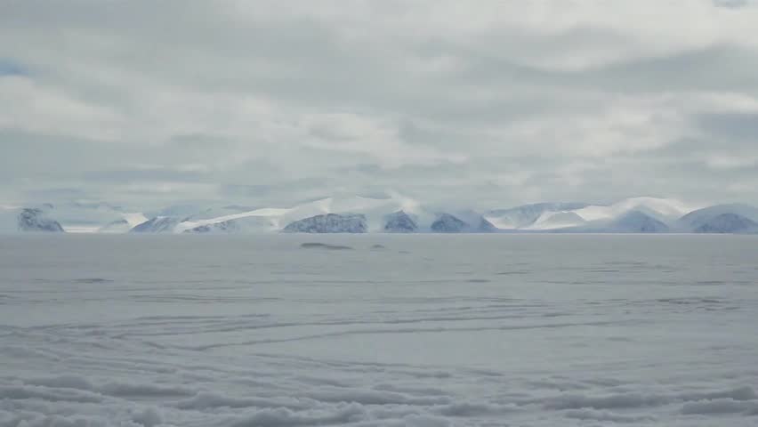 arctic nunavut snow field mountain landscape Stock Footage Video (100% ...