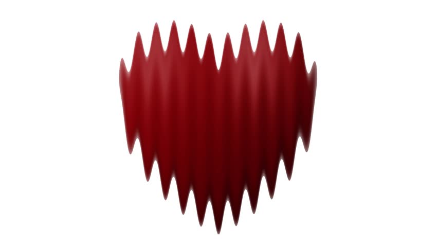 Distorted Love Heart Thumping Beating Stock Footage Video (100% Royalty ...