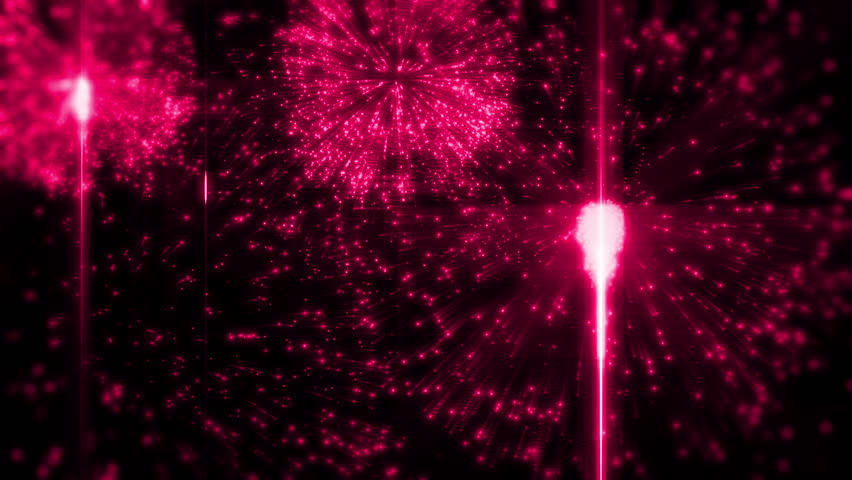 4k Pink Fireworks Animation. Stock Footage Video (100% Royalty-free ...