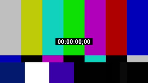 4k Color Bars Bad Signal Ntsc Stock Footage Video (100% Royalty-free ...