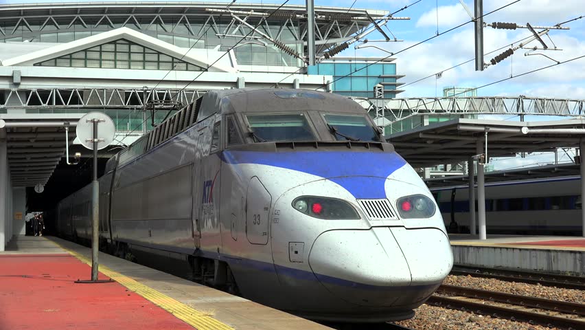 Busan, - October 25: Ktx Stock Footage Video (100% Royalty-free ...