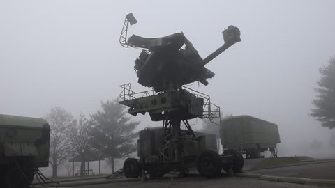 Army Early Warning Ground Control Radar Stock Footage Video (100% ...