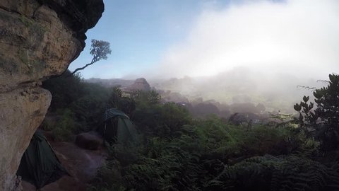 amazing time-lapse scene mist moving most Stock Footage Video (100% ...