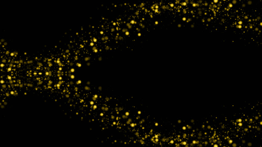 abstract background yellow glowing orbs particles Stock Footage Video ...