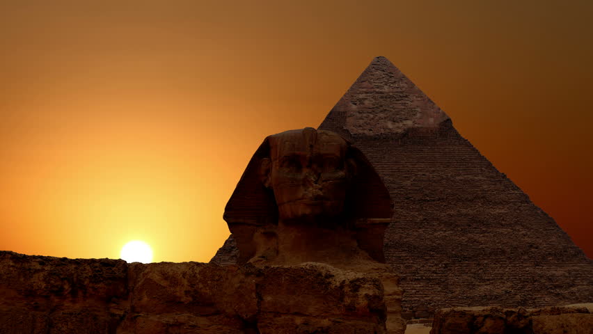 Timelapse. Sunrise Over the Pyramid Stock Footage Video (100% Royalty ...