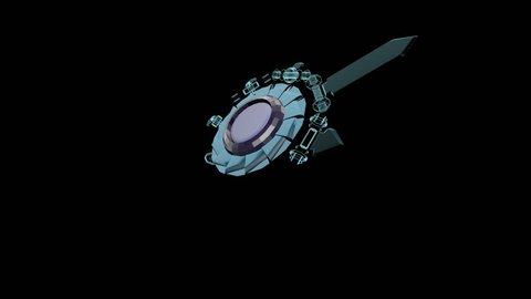 Crystalline Snowflake Blue Translucent Swords Form Stock Footage Video ...