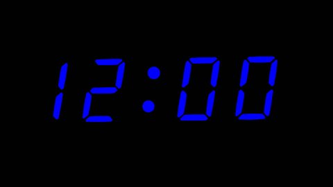 Digital Clock Stock Footage Video (100% Royalty-free) 1364821 ...