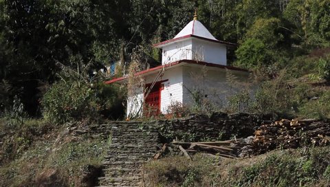 Hindu Temple Swastika Cross On Wall Stock Footage Video (100% Royalty ...