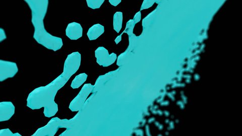 Animated Colliding Two Cyan Light Blue Stock Footage Video (100% ...