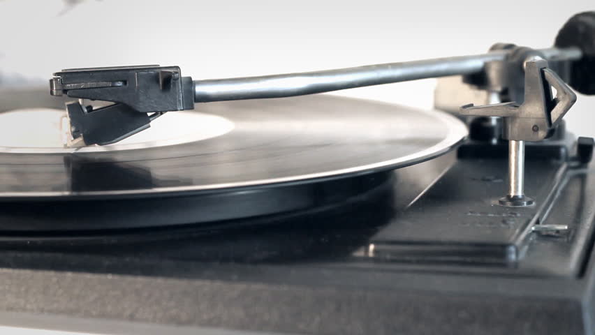 turntable vinyl record player music plate Stock Footage Video (100% ...