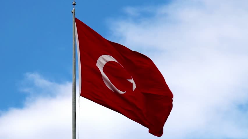 turkey wave flag Stock Footage Video (100% Royalty-free) 13698461 ...