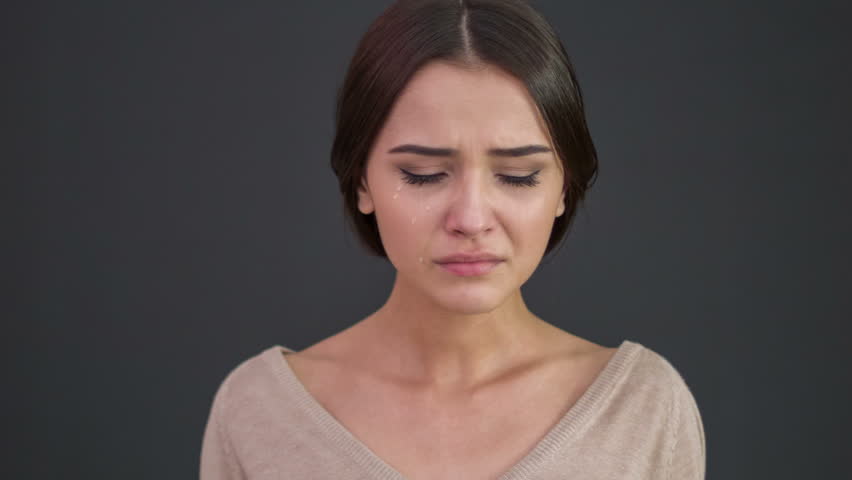 Young Woman is Sobbing Severely. Stock Footage Video (100% Royalty-free ...