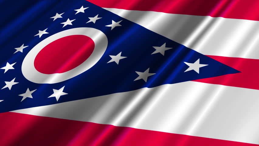 ohio animated flag seamless loop 4k Stock Footage Video (100% Royalty ...