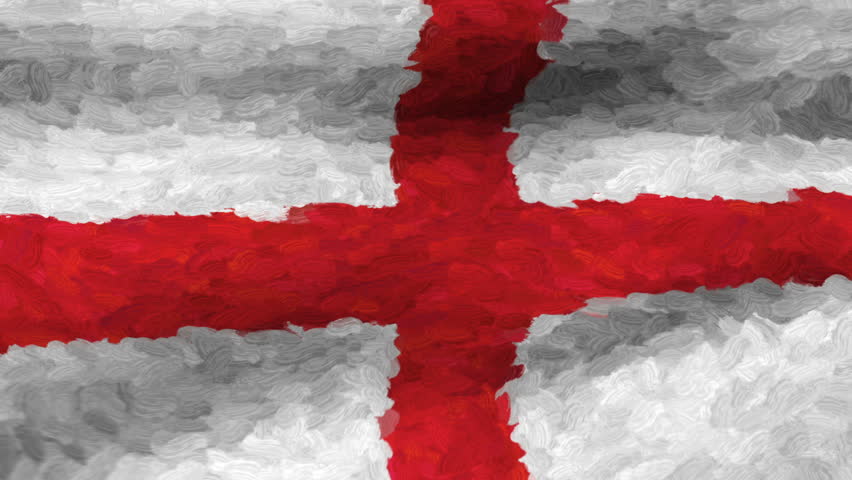Close-up Flag of England Ripples Stock Footage Video (100% Royalty-free ...