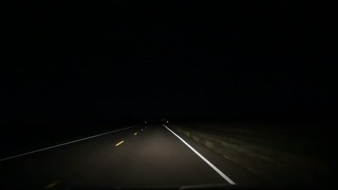 Driving On Night Road Stock Footage Video (100% Royalty-free) 1200064 ...