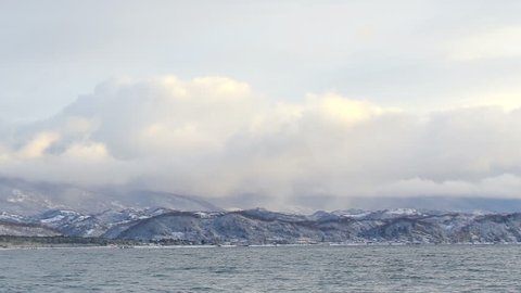 arctic nunavut snow field mountain landscape Stock Footage Video (100% ...