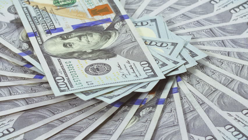 Many 100 Us Dollars Bank Stock Footage Video (100% Royalty-free ...