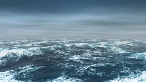 Ocean White Caps Ripple Mist Stock Footage Video (100% Royalty-free ...